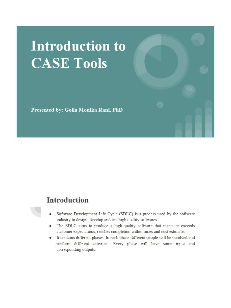 Case Tool Introduction PDF | PDF