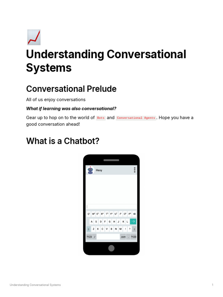 Understanding Conversational Systems | PDF | Artificial Intelligence | Intelligence (AI) & Semantics