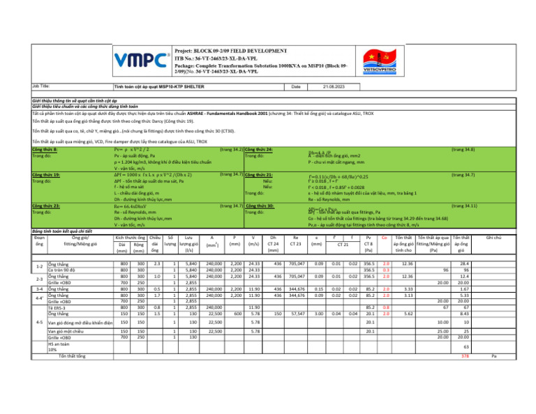 Ventilation Calculation | PDF