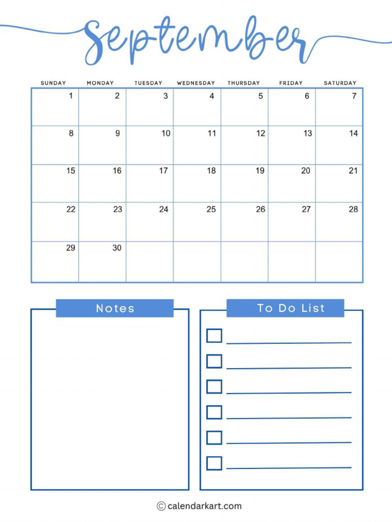 Printable September 2024 Calendar 13 | PDF