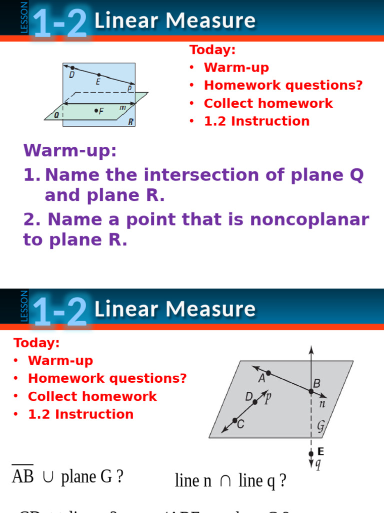 1-2 Linear Measure | PDF