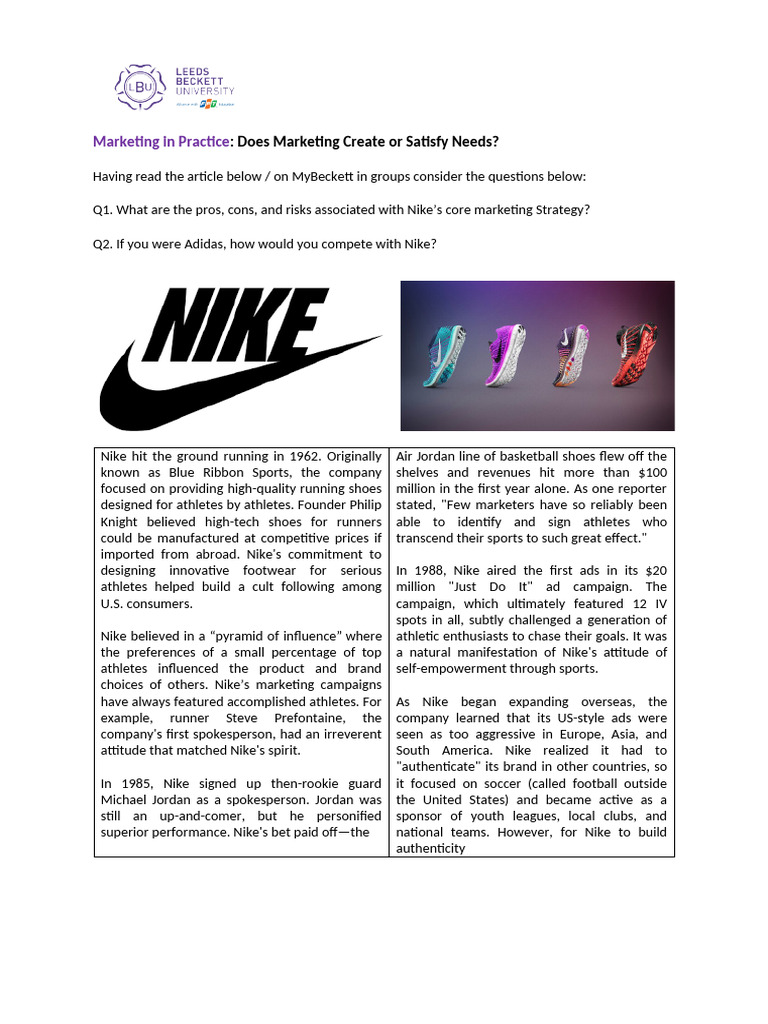Nike Case Study(1) | PDF
