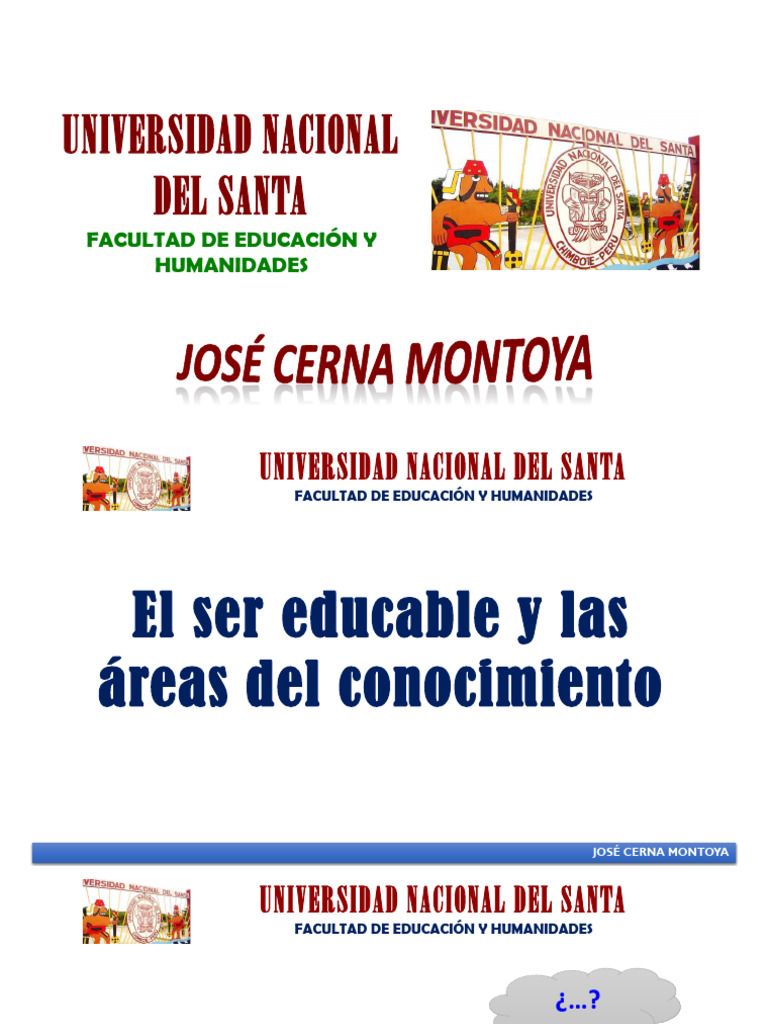 Ser Educable y Áreas - Del - Conocimiento | PDF