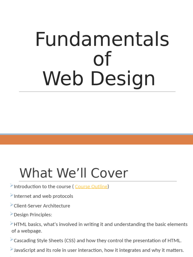 1-A-Fundamentals of Web Design | PDF