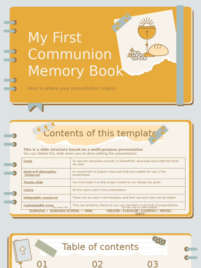 My First Communion Memory Book | PDF | Planets | Planets In Astrology