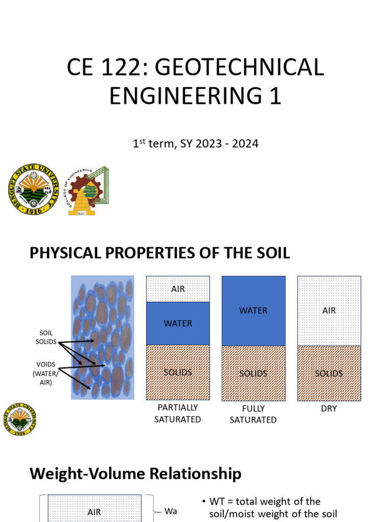 CE-122-Geotechnical-Engineering-1-Chapter-2 | PDF
