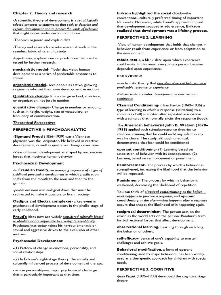 Chapter 2 Psych Dev | PDF