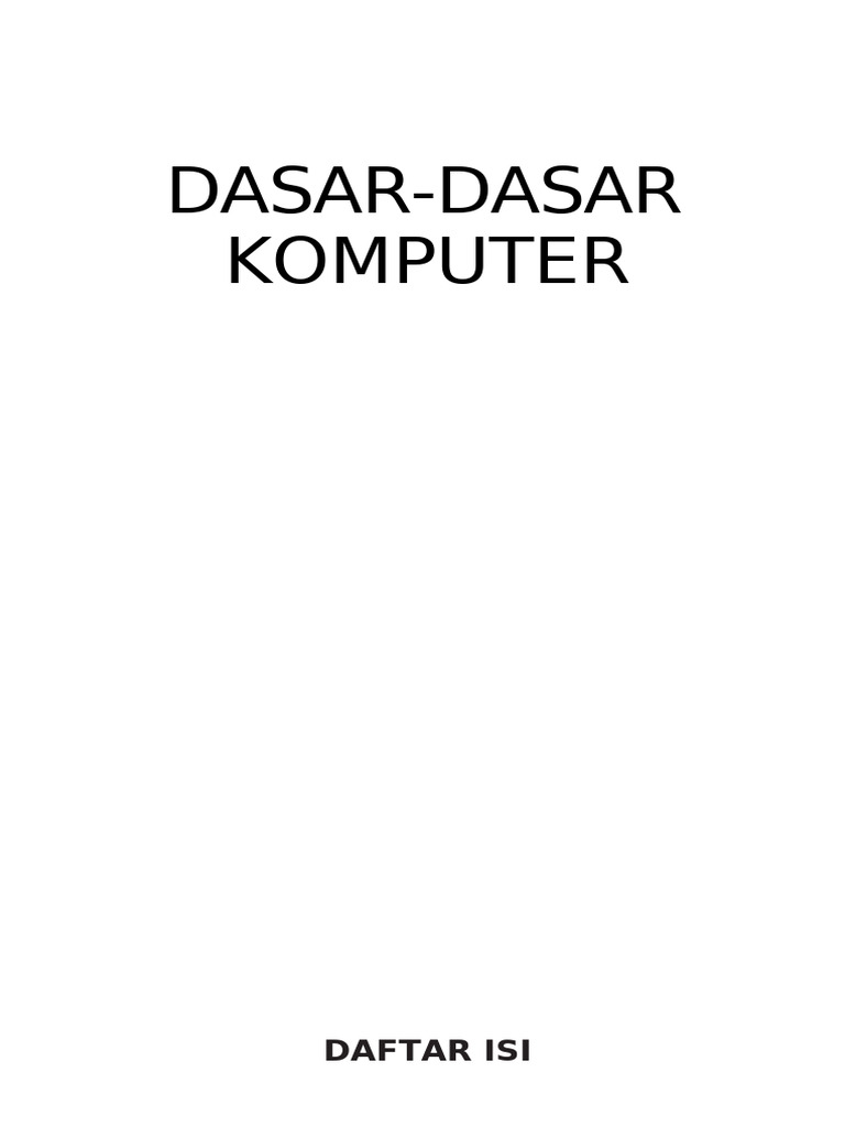 DASAR-DASAR-KOMPUTER | PDF