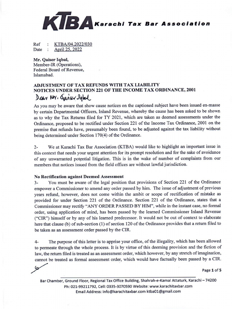 Letter_Member_IR_(Operations)-Adjustment_Tax_Refunds_Tax_Liabilty ...