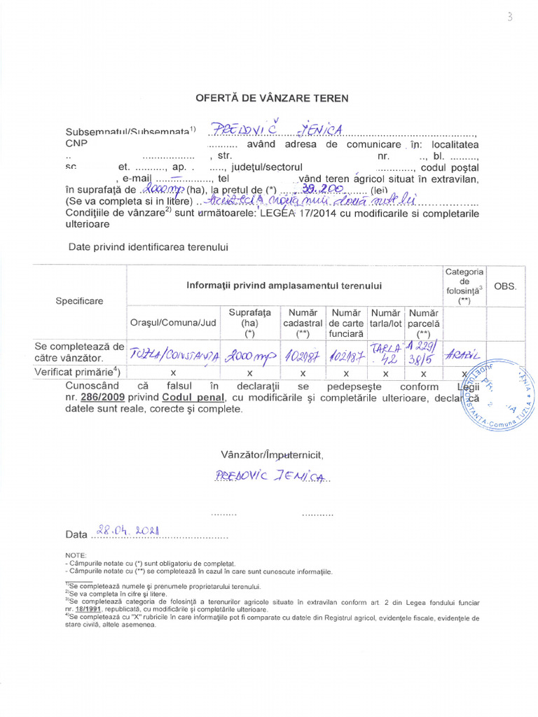 2021.04.28-OF. VANZARE TEREN NR. 3283.28.04.2021 + LISTA PREEMPTORI ...