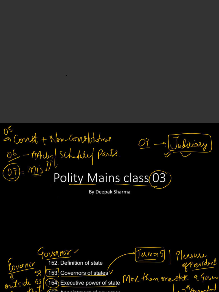 Polity Mains Class 03 - Compressed - 1671599814 | PDF