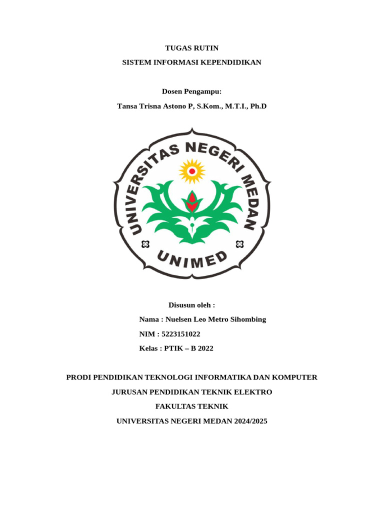 Tugas Rutin 1 - Nuel Sihombing | PDF