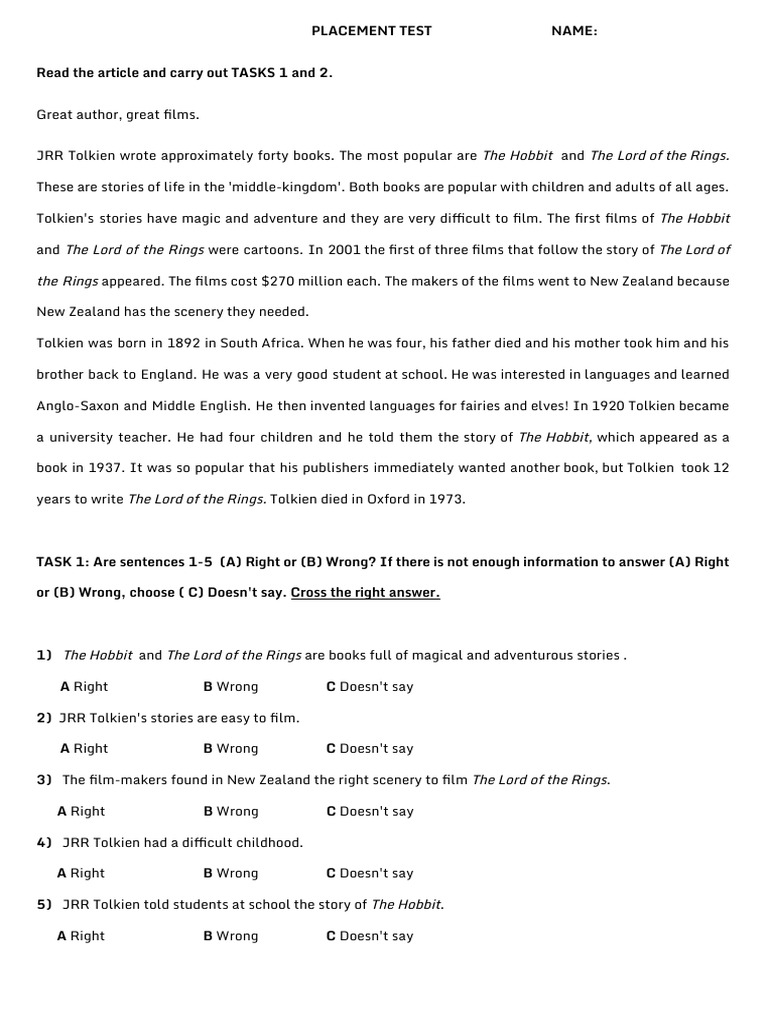 Reading Comprehension Grammar Drills Reading Comprehension Exercises | PDF