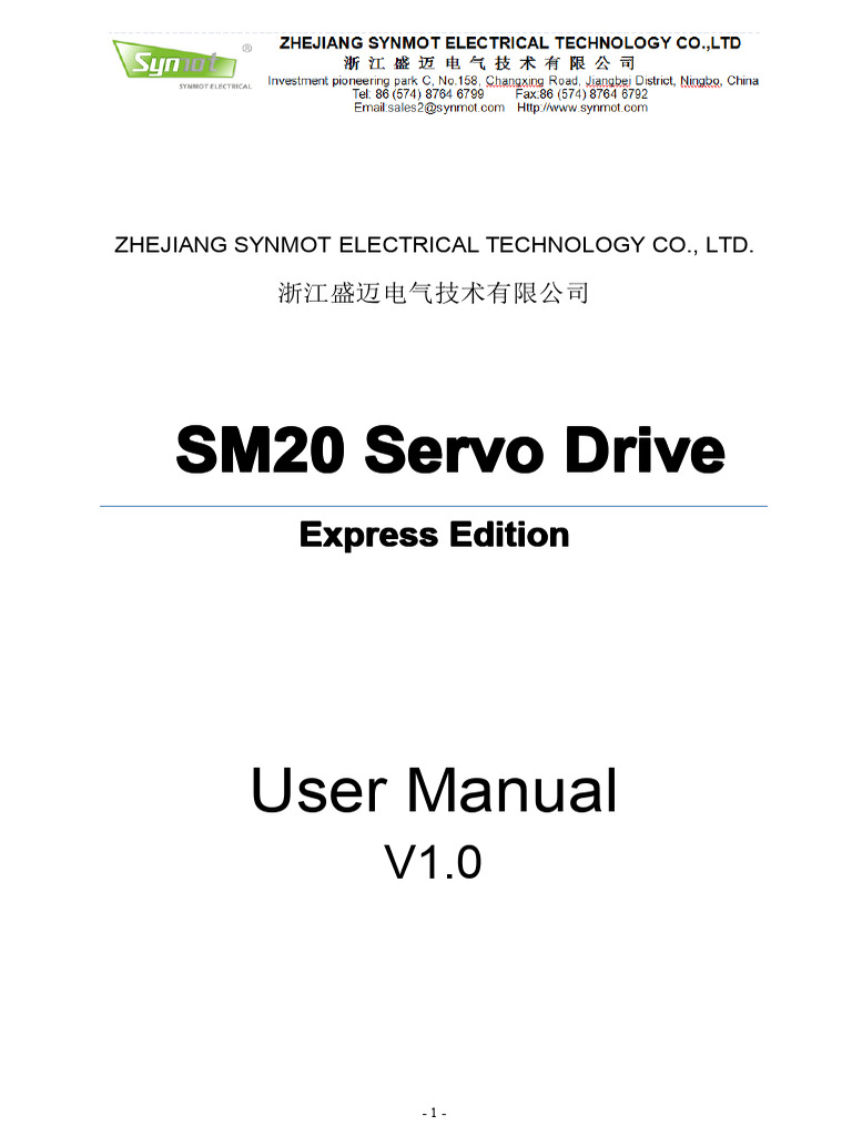 Instruction of SM20 Driver | PDF | Capacitor | Power Supply