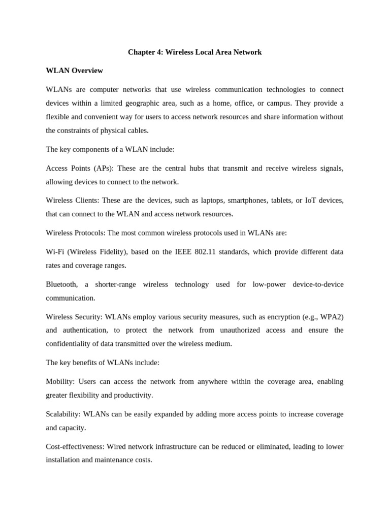 Chapter 4. Wireless (1) (1) | PDF