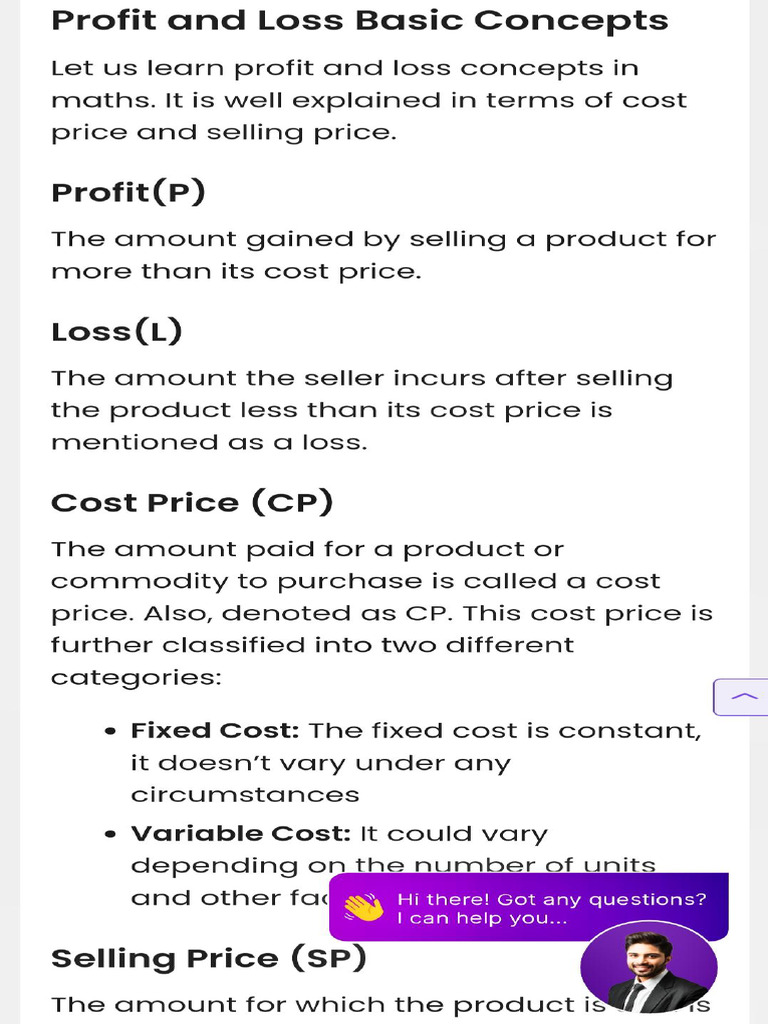 Profit and Loss | PDF