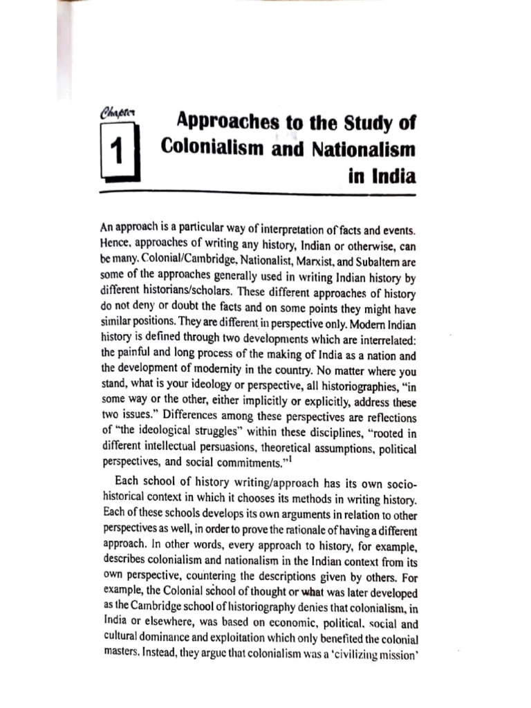 Approachs to Nationalism | PDF