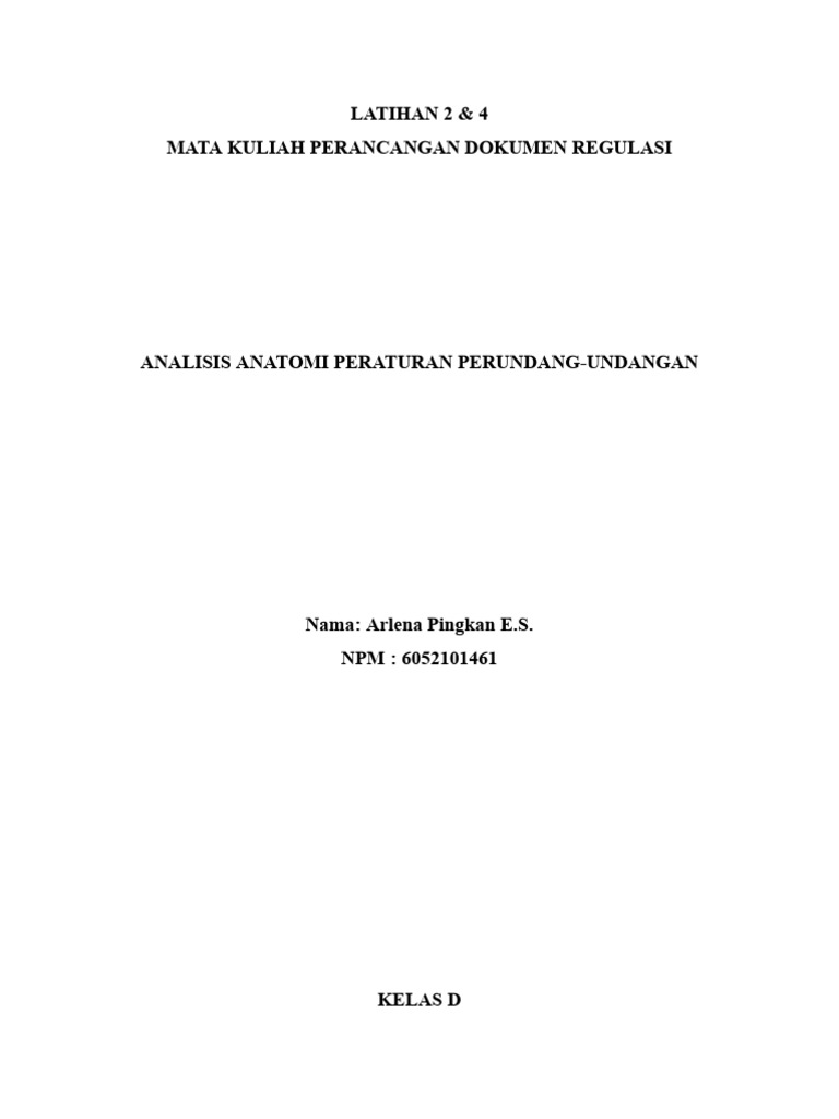 Latihan 2 & 4 Mata Kuliah PDR - Arlena Pingkan E.S. | PDF