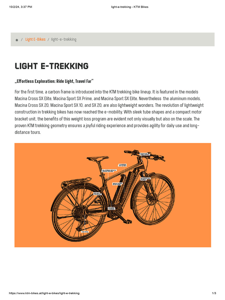 light-e-trekking - KTM Bikes | PDF