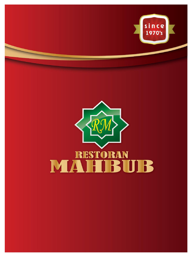 Restoran Mahbub Menu Book Bangsar 2023 Pdf