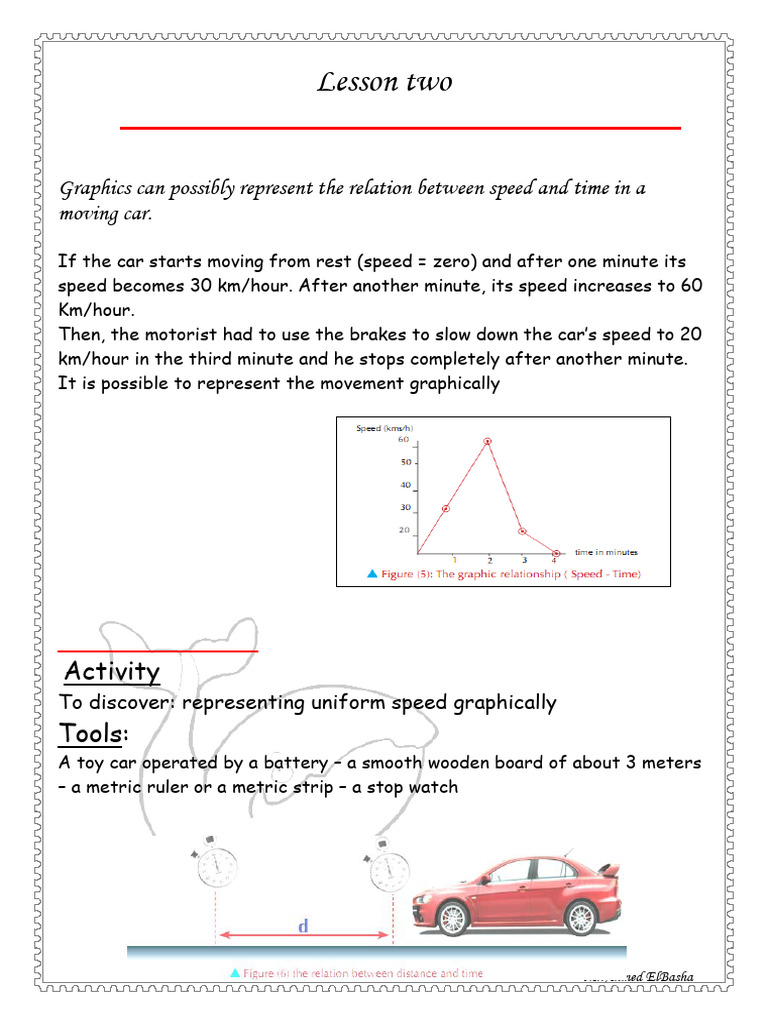 Prep.3 Unit One Lesson 2 | PDF | Acceleration | Speed