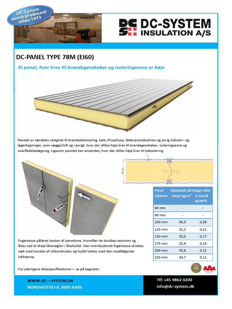 DC Panel Type 78M EI60 | PDF