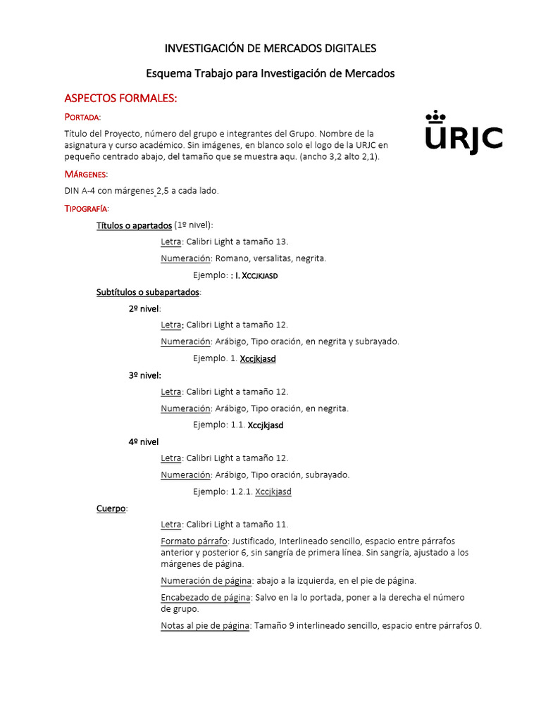 Índice Trabajo TFG URJC | PDF