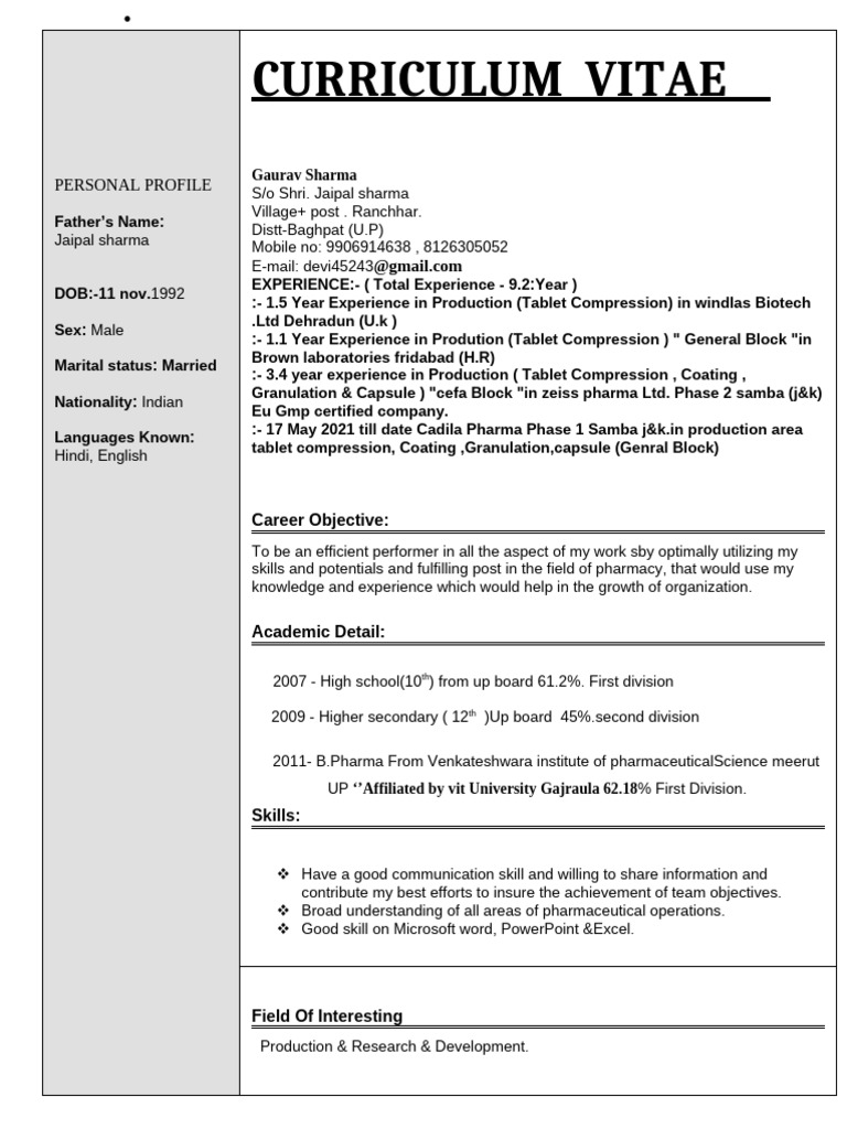 Gaurav Resume | PDF