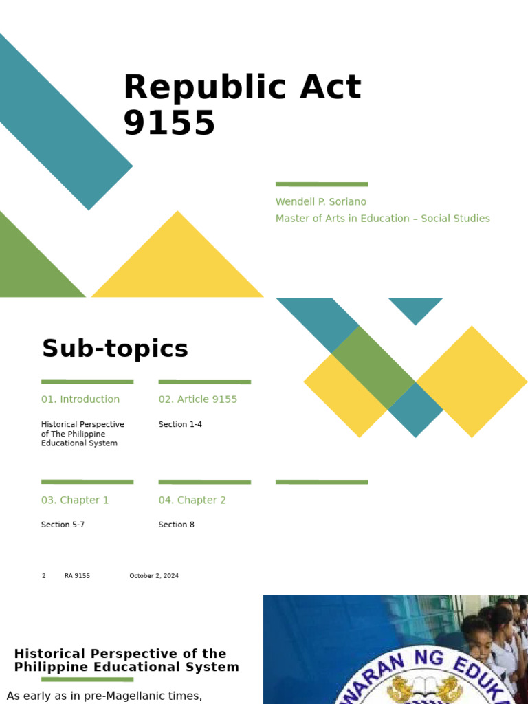 Republic Act 9155 | PDF