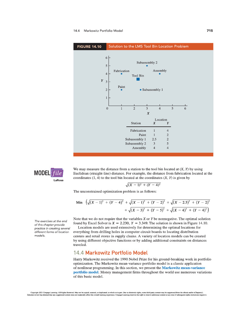 Markowitz Portfolio Model | PDF