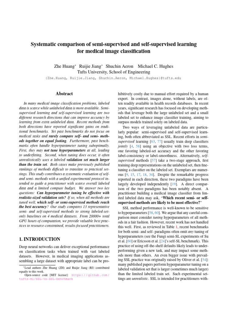 CVPR - 2024 - Systematic Comparison of Semi-Supervised and Self-Supervised Learning For Medical ...