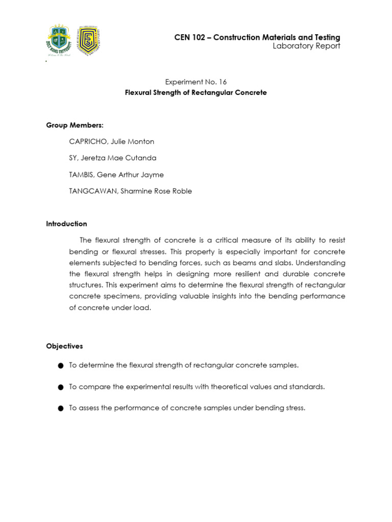 16GROUP 1-C- CEN 102 - Laboratory Report Format | PDF