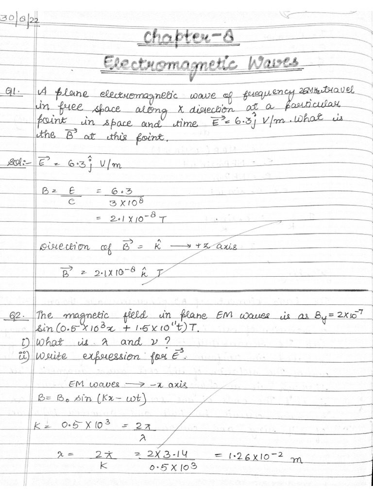 Physics Class XII Chapter 8 | PDF