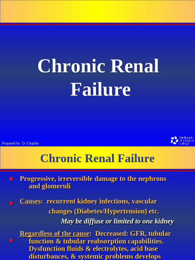 Chronic Renal Failure | PDF