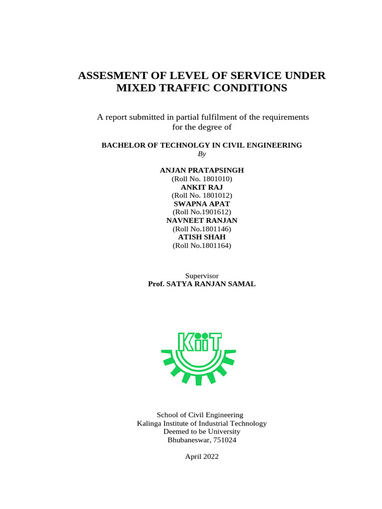 Btech Project Final Report End Sem PDF