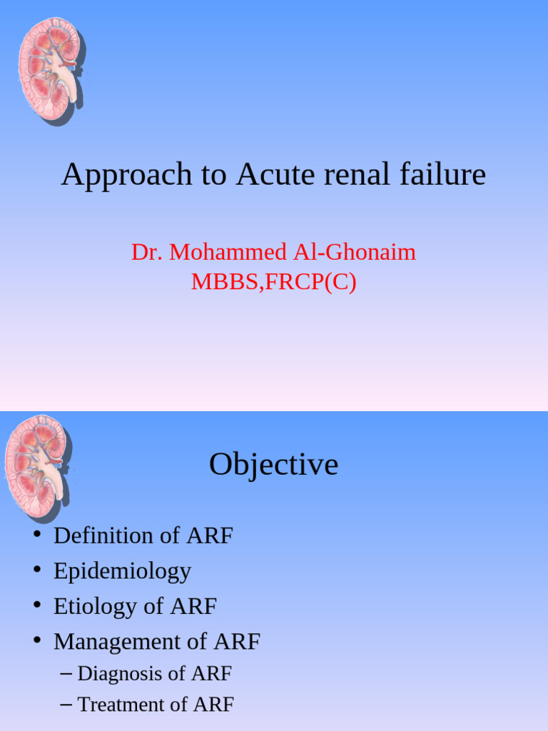 Approach to Acute renal failure | PDF