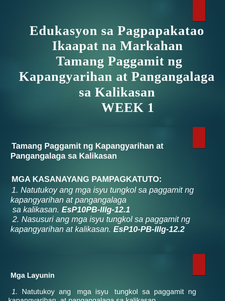 Esp 10 Q4 Week 1 | PDF