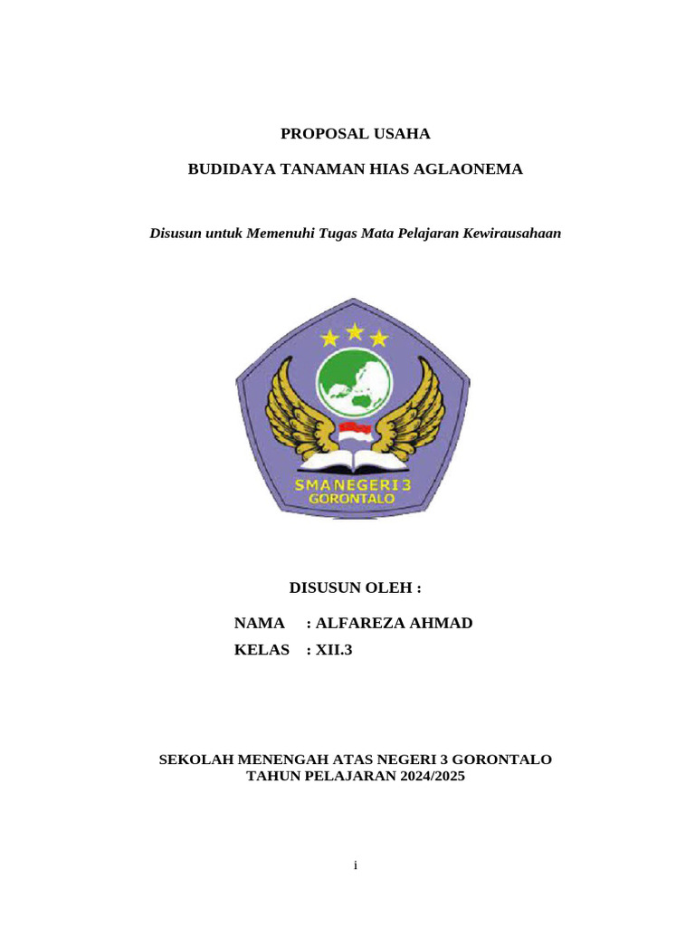 Proposal Usaha Budidaya Tanaman Hias Agl | PDF