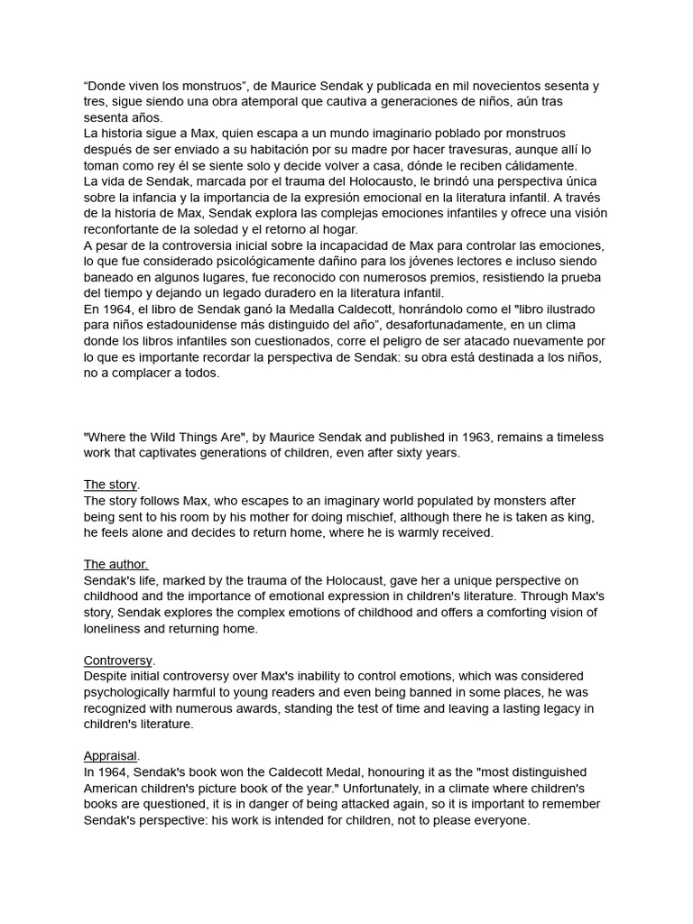 where the Wild things are | PDF