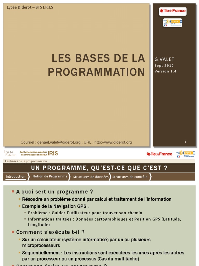 Bases de Programmation C | PDF | Programme informatique | Programmation