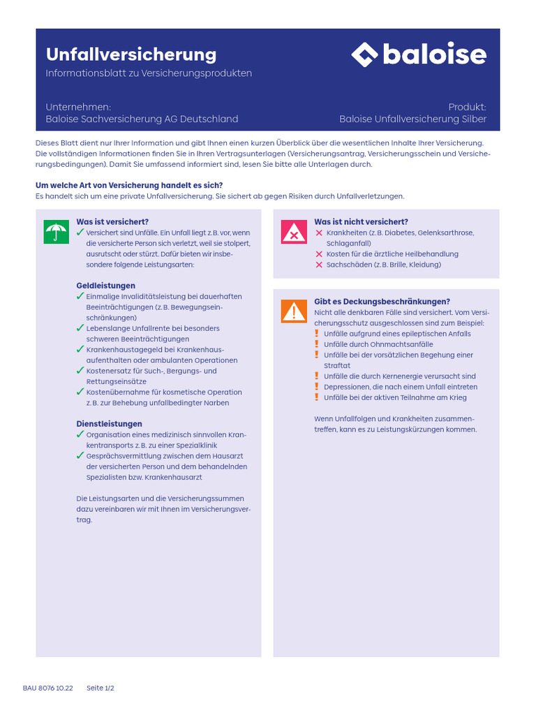Produktinformationsblatt | PDF