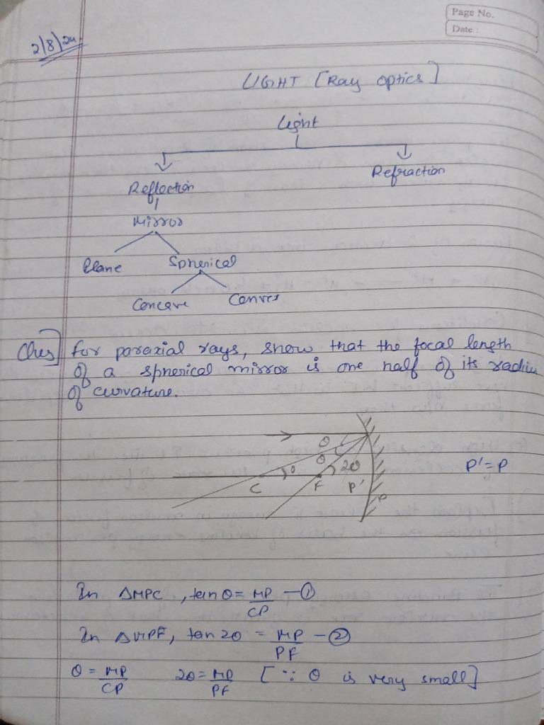 light(ray optics) | PDF