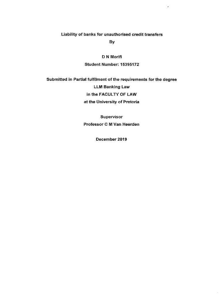 Morifi Liability 2019 | PDF