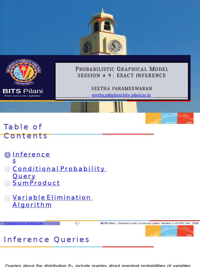 PGM 9 ExactInference | PDF