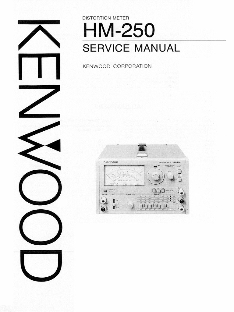 Kenwood hm-250 | PDF