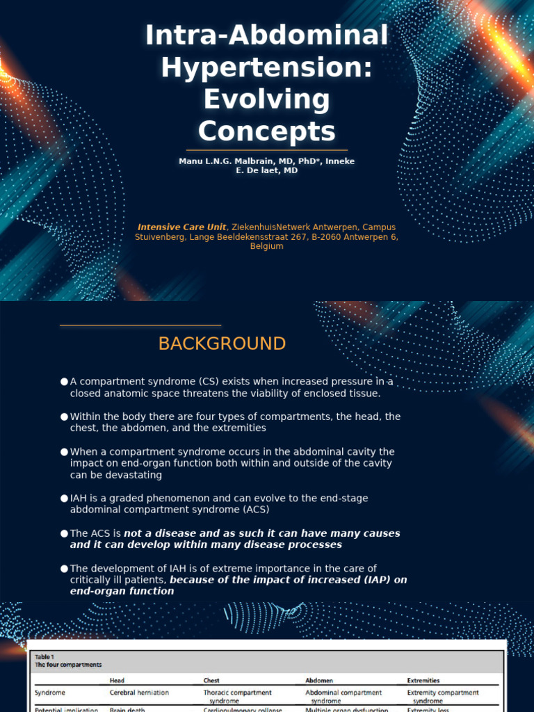 Intra abdominal Hypertension guidelines | PDF