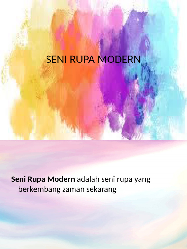 Seni Rupa Modern Dan Pos Modern | PDF