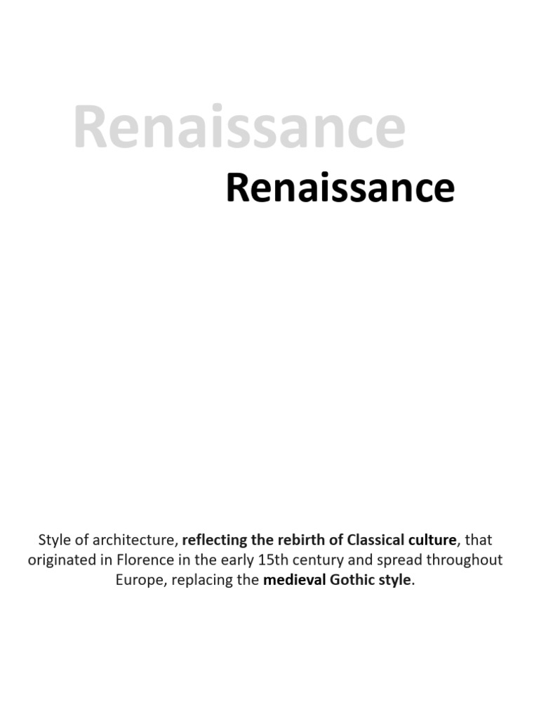 Renaissance | PDF