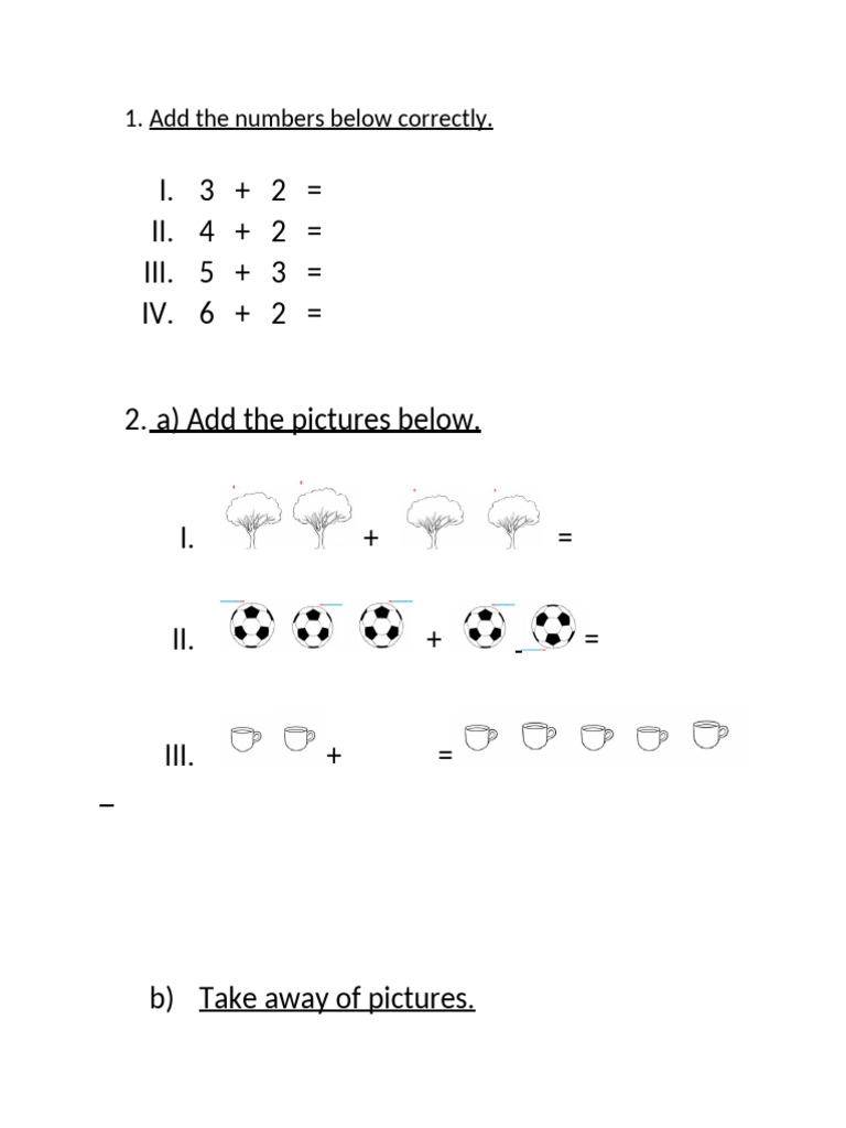 Numarcy Exam KG2 | PDF
