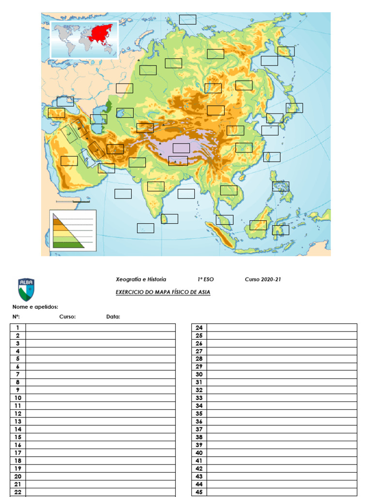 Exercicio de Asia para Practicar | PDF